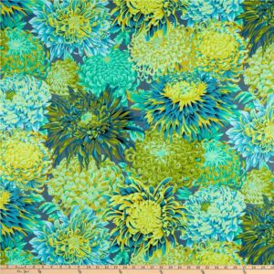 kaffe fassett collective for freespirit japanese chrysanthemum forest, fabric by the yard