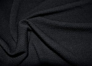 bullet textured liverpool fabric 4 way stretch black s11