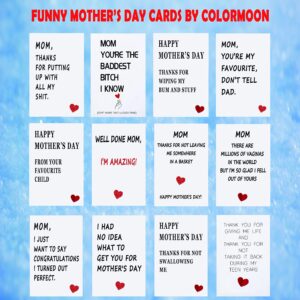 Colormoon Funny Mother's Day Card, Mothers Day Card, Funny Card for Mum, Funny Birthday Card for Mum