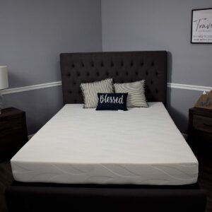 American Mattress Company 6" Graphite Infused Memory Foam-Sleeps Cooler-100% Made in The USA-Medium Firm (Queen)