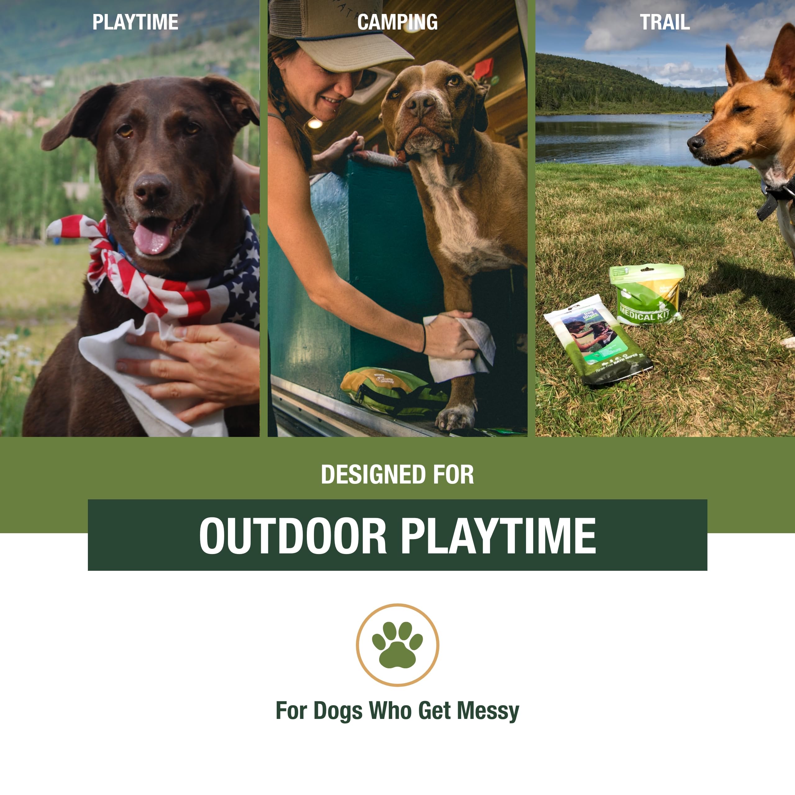 Adventure Medical Kits Dog Wipes - (Pack of 4)