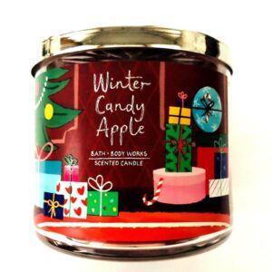 Bath & Body Works 3-Wick WINTER CANDY APPLE Scented Candle (Winter 2018)