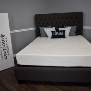 American Mattress Company 8" Graphite Infused Memory Foam-Sleeps Cooler-100% Made in The USA-Medium Firm (48x75)