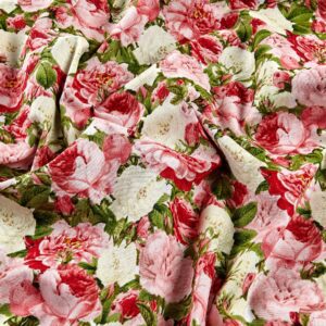 David Textiles Vintage Rose Bouquet Multi Fabric Fabric by the Yard