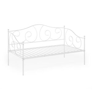 furinno angeland carca metal daybed, twin, white