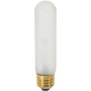 25T10/120V -Tubular - 120V - Medium (E26) Base - Incandescent Light Bulb (Frosted, 25 WATT-4 Pack)