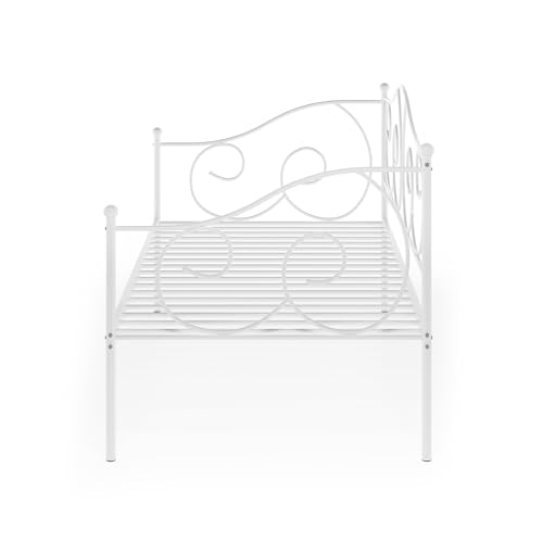 Furinno Angeland Carca Metal Daybed, Twin, White