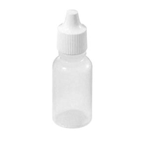 dnhcll 10pcs 15ml empty plastic squeezable eye liquid dropper bottles with childproof cap, great for solvents, essence, eye drops, saline, etc.