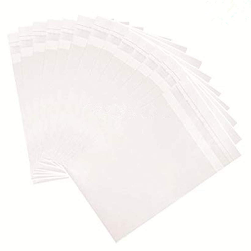 KoberrLi 3 x 4-inch Small Crystal Self Protective Bags Clear Resealable Cello Cellophane Bags for Candy Cookies Cards (100 Pack)