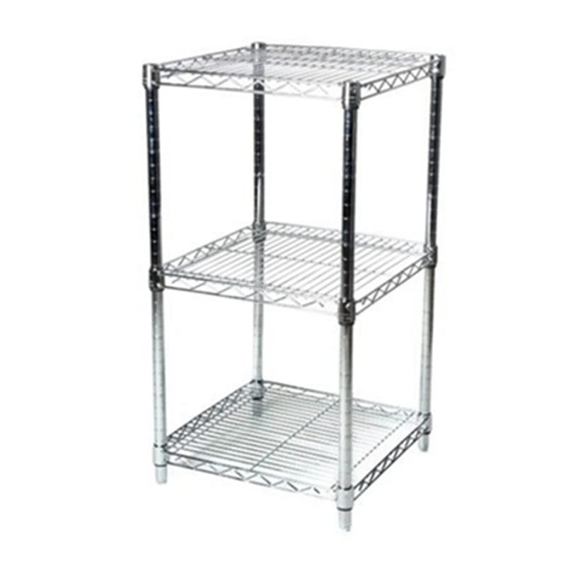 Shelving Inc. 18" d x 30" w Chrome Wire Shelving with 3 Tier Shelves, Weight Capacity 800lbs Per Shelf