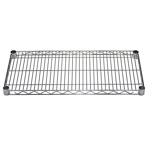 Shelving Inc. 14" d x 30" w Chrome Wire Shelving with 2 Tier Shelves, Weight Capacity 800lbs Per Shelf