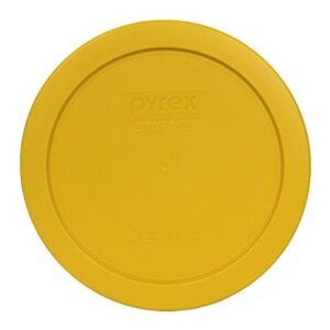 Pyrex (3) 7402-PC 6/7 Cup Blue (3) 7201-PC 4 Cup Butter Yellow (3) 7200-PC 2 Cup Orange Replacement Food Storage Lids Made in the USA