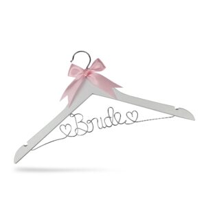 bride to be wedding dress hanger, bride hanger for wedding dress, wooden wedding hanger, bridal hanger, bridal hangers for wedding dress, gown or bridal shower! (white wood)