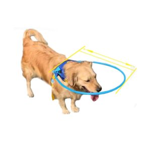 tutuba harness for blind dog, safe blind dog harness guide device,protective vest ring for dogs-prevent accidents & build confidence