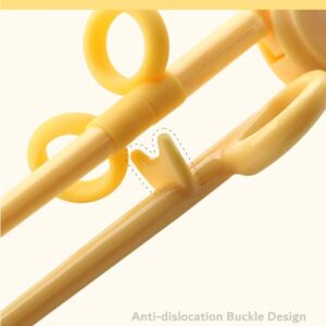 Wakaka Chicken Shape Chopsticks, Easy to Use Training Chopsticks for Children and Adults, Made With Non-Toxic Dishwasher-safe Reusable Chopstick Set (Yellow)