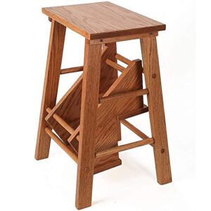 Lehman's Creative Wood Design Amish Made Furniture Solid Oak Step Stool