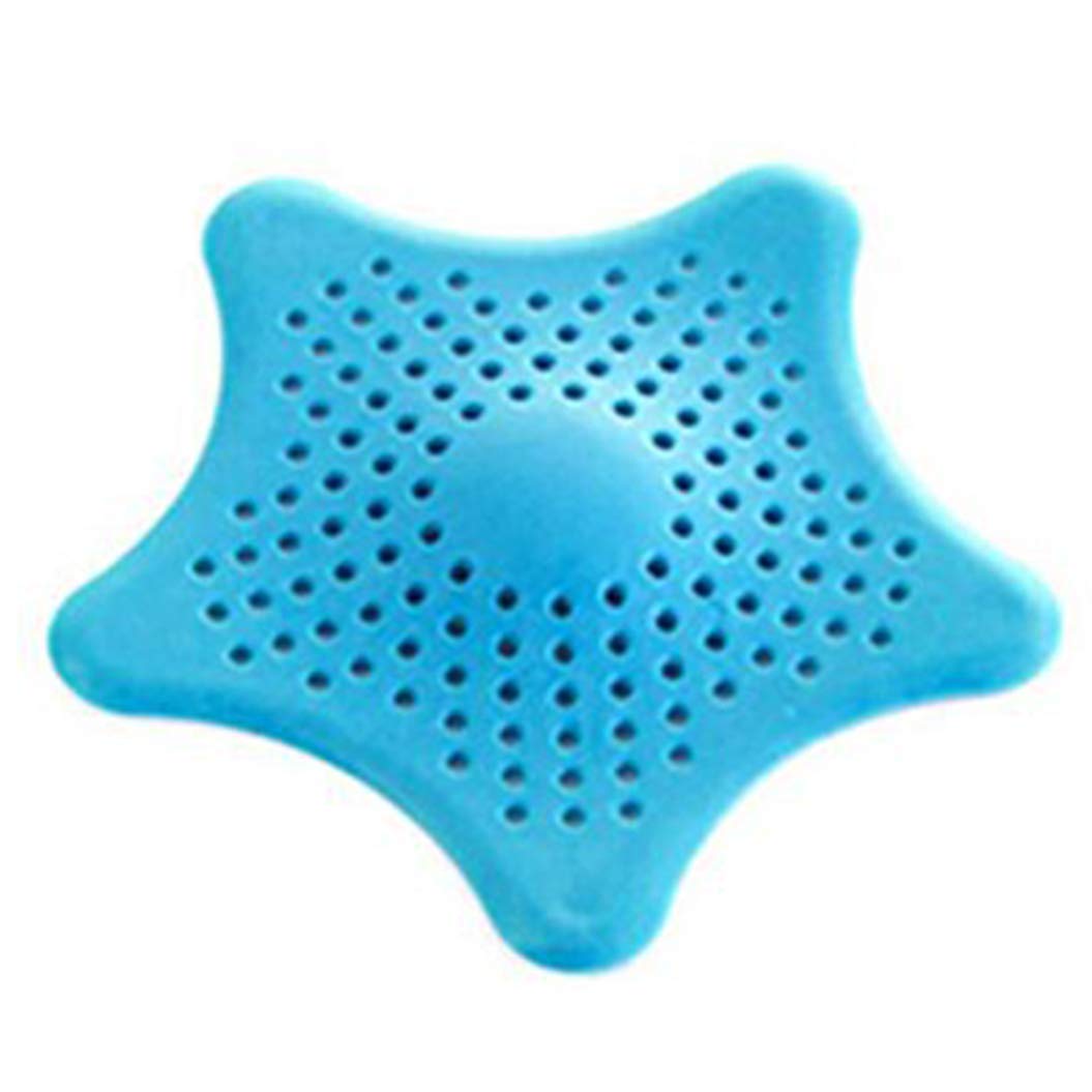 1Pc Sewer Outfall Strainer Sink Filter Anti-Blocking Floor Drain Hair Stopper Catcher Kitchen Accessories Bathroom Products (Blue)