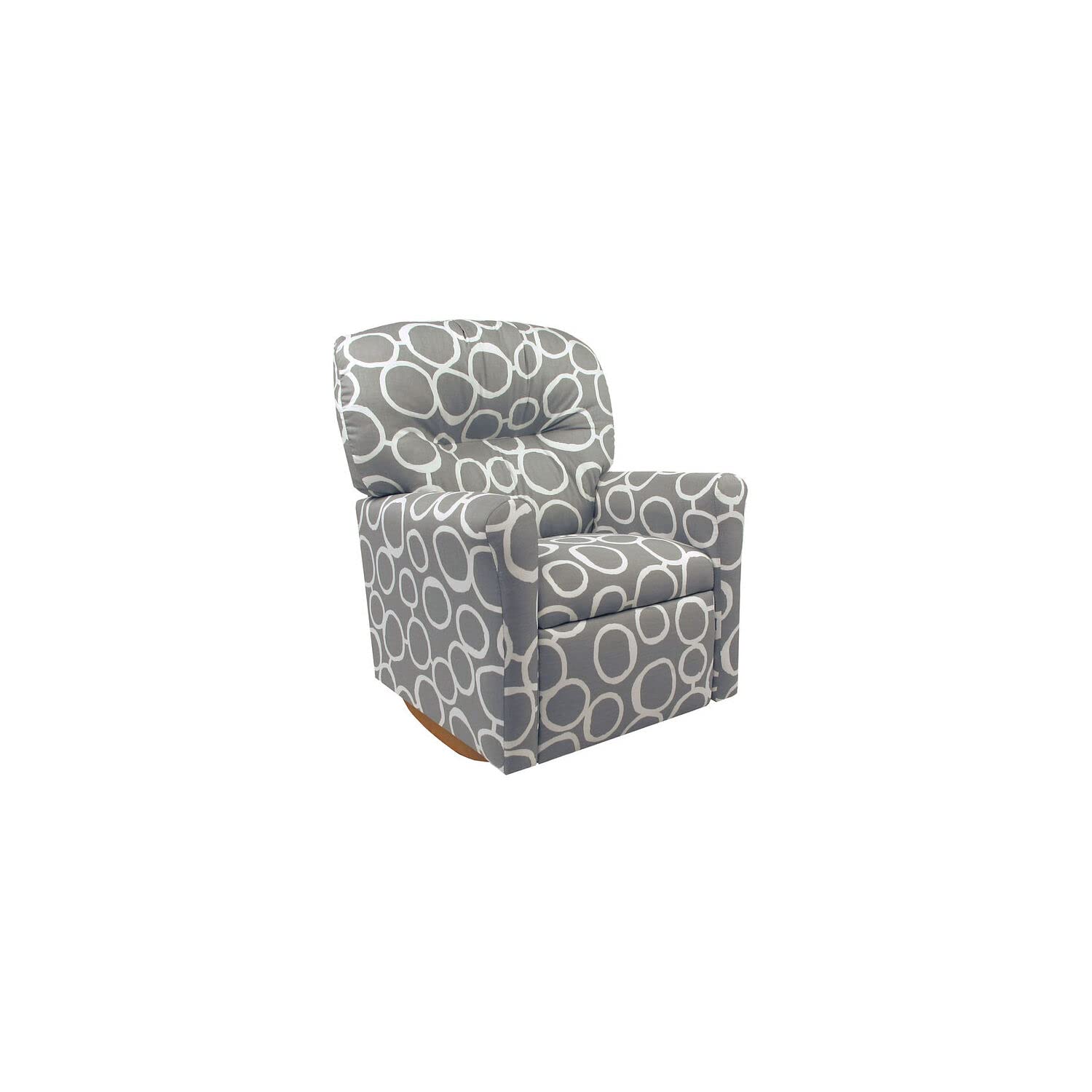 Dozydotes Contemporary Freehand Storm - Grey Rocker Recliner