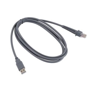 ANRANK UR2208AK USB A Male to RJ45 Cable 7ft 2M for Symbol Barcode Scanner LS4278 LS2208 2208AP (Gray)