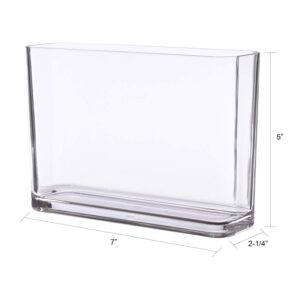 STORi Clear Plastic Holder for Napkins | set of 2