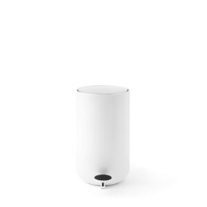 menu 1.8 gal pedal bin, white