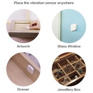 Aqara Vibration Sensor, Requires AQARA HUB, Zigbee Connection, Wireless Mini Glass Break Detector for Alarm System and Smart Home Automation, Compatible with Apple HomeKit, Works with IFTTT