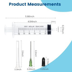 SANANTS 60ml Independent Packing Industrial Adhesive is Applied Through Plastic Tubing with Dispensing Head and Sealing Caps for Engineered Fluid，Glue Applicator and Refilling (Pack of 4)