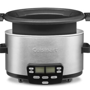 Cuisinart MSC-400 3-In-1 Cook Central 4-Quart Multi-Cooker: Slow Cooker, Brown/Saute, Steamer (Renewed)