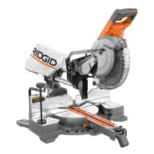 ridgid r4210 15 amp 10 inch corded dual bevel sliding miter saw with 70° miter capacity