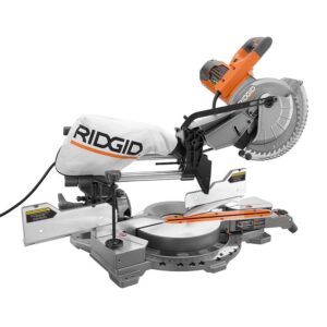 Ridgid R4210 15 Amp 10 Inch Corded Dual Bevel Sliding Miter Saw with 70° Miter Capacity