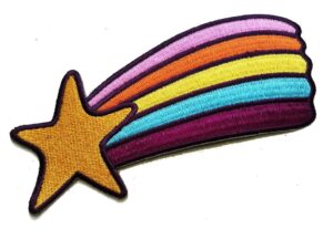 pp patch star rainbow on the sky patches sticker cartoon kids design badges iron on sewing kids clothing hat shoes for reward kids happy birthday gift