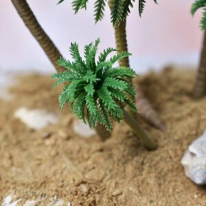 HUIANER Palm Tree Model Trees, Miniature Palm Trees Mixed 5 Size Fake Plastic Trees with No Stands for DIY Scenery Landscape Cake Decoration（18PCS 3.1" - 6.3"）