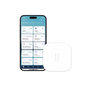 aqara vibration sensor, requires aqara hub, zigbee connection, wireless mini glass break detector for alarm system and smart home automation, compatible with apple homekit, works with ifttt