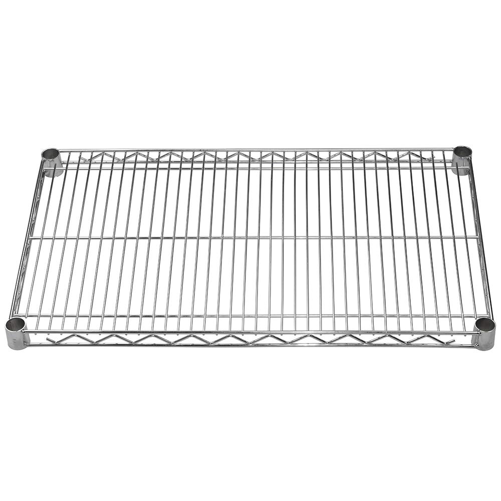 Shelving Inc. 18" d x 30" w Chrome Wire Shelving with 3 Tier Shelves, Weight Capacity 800lbs Per Shelf