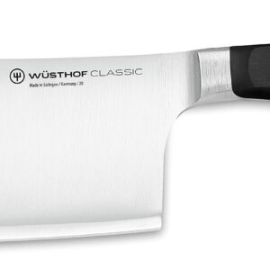 Wusthof Classic Full Tang Cleaver, 6", Black, Stainless