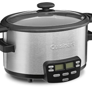 Cuisinart MSC-400 3-In-1 Cook Central 4-Quart Multi-Cooker: Slow Cooker, Brown/Saute, Steamer (Renewed)