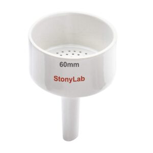 stonylab porcelain buchner funnel 60 mm, porcelain buchner filter funnel od 6 cm id 5.4 cm for laboratory