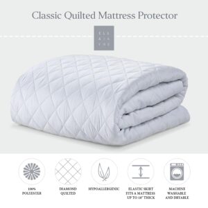 Ella Jayne Classic Quilted Mattress Pad - Queen