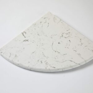 Natural Stone Accessories Shower Corner Shelf MM Quartz Statuary Size 9"x 9" Both Sides Polished