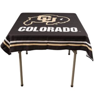 college flags & banners co. colorado buffaloes logo tablecloth or table overlay