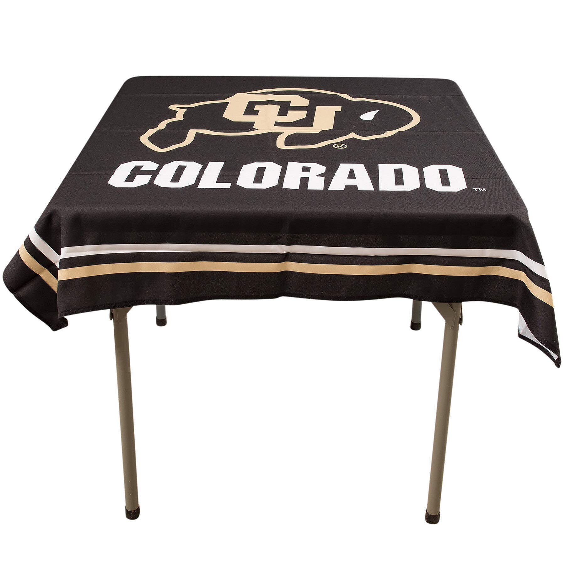 College Flags & Banners Co. Colorado Buffaloes Logo Tablecloth or Table Overlay