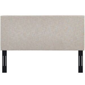 Modway Taylor Full/Queen Upholstered Linen Fabric Headboard, Beige