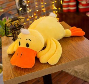 ruzucoda plush yellow duck stuffed animal hugging pillow super soft toys gifts 14 inches