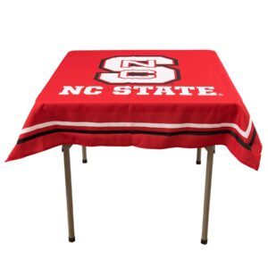 college flags & banners co. north carolina state wolfpack logo tablecloth or table overlay