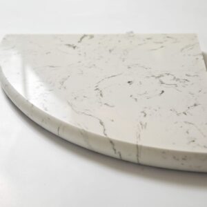 Natural Stone Accessories Shower Corner Shelf MM Quartz Statuary Size 9"x 9" Both Sides Polished