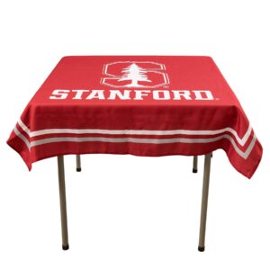 college flags & banners co. stanford cardinal logo tablecloth or table overlay