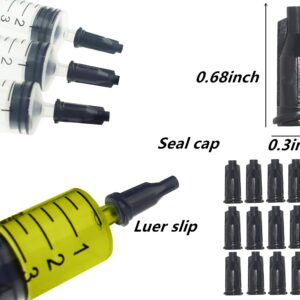 30 Pack 10ML Plastic Syringe Luer Slip with Cap, Great for Measuring, Refilling Watering and Pets Feeding(Non-sterile) (10ML)