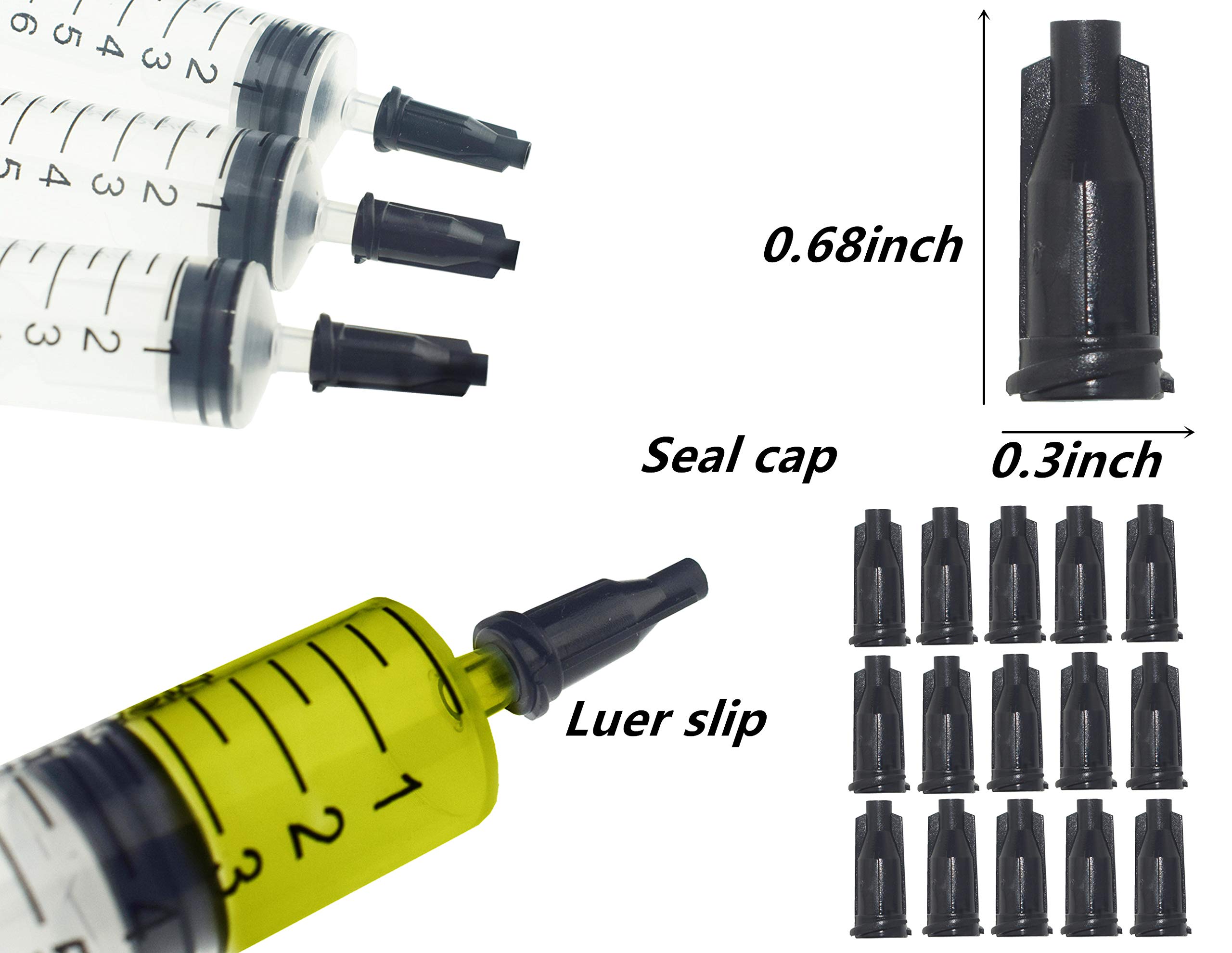 30 Pack 10ML Plastic Syringe Luer Slip with Cap, Great for Measuring, Refilling Watering and Pets Feeding(Non-sterile) (10ML)