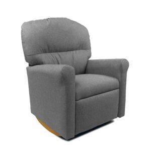 dozydotes contemporary ash grey rocker recliner (15010)