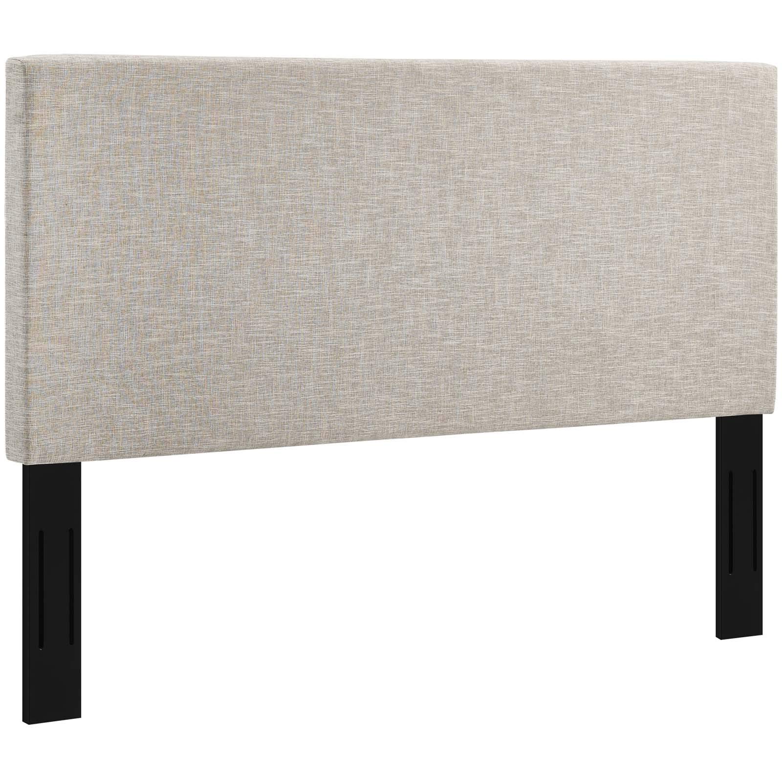 Modway Taylor Full/Queen Upholstered Linen Fabric Headboard, Beige